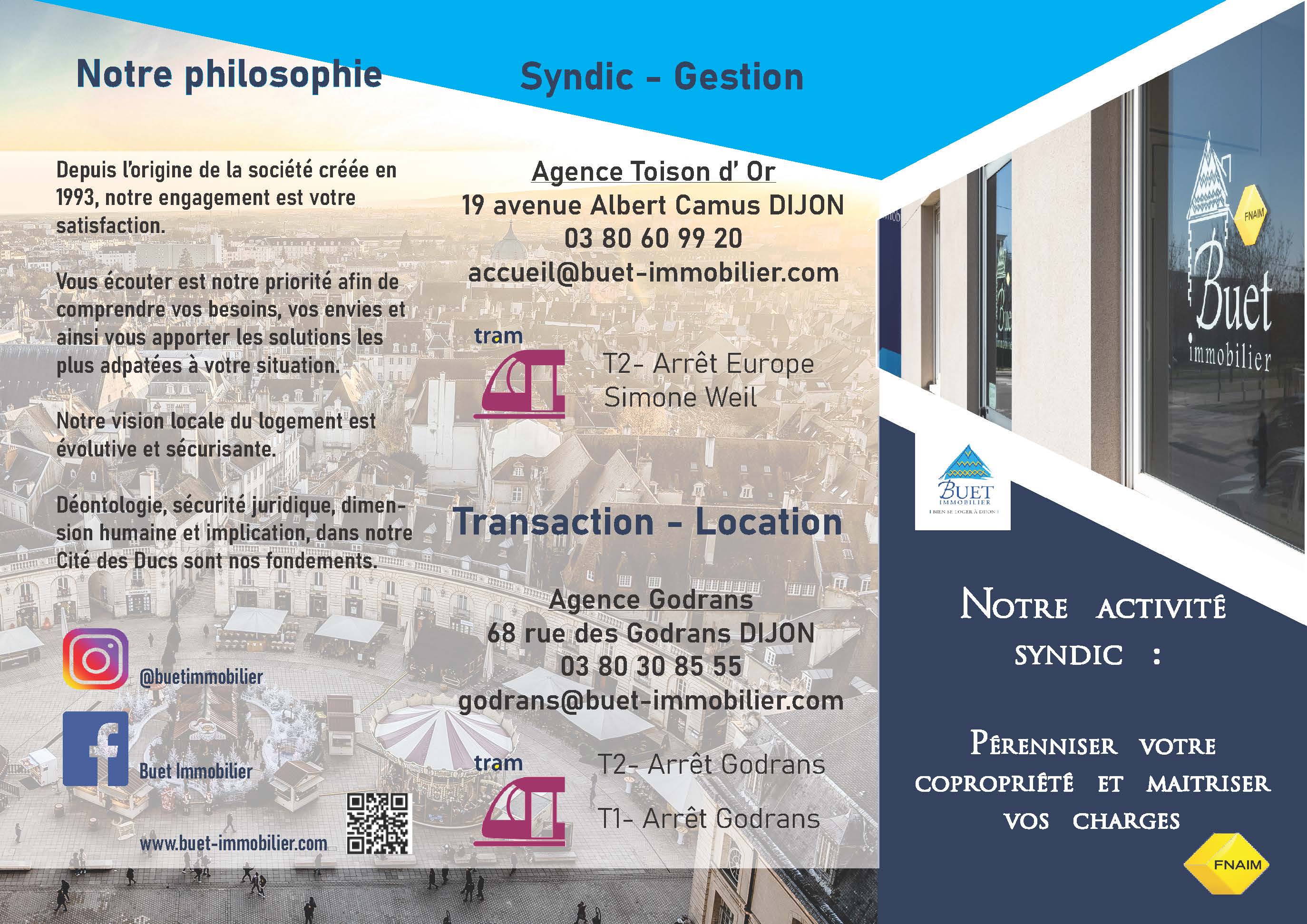 Flyer Syndic De Copropriété Buet Immobilier